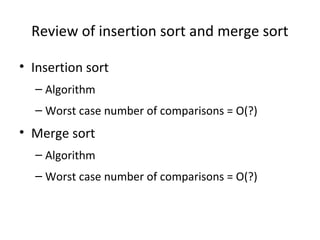 3.8 quicksort | PPT | Programming Languages | Computing