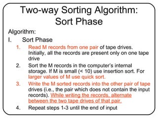3.9 external sorting | PPT