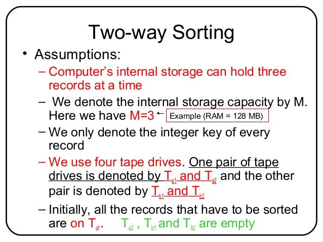 39 External Sorting