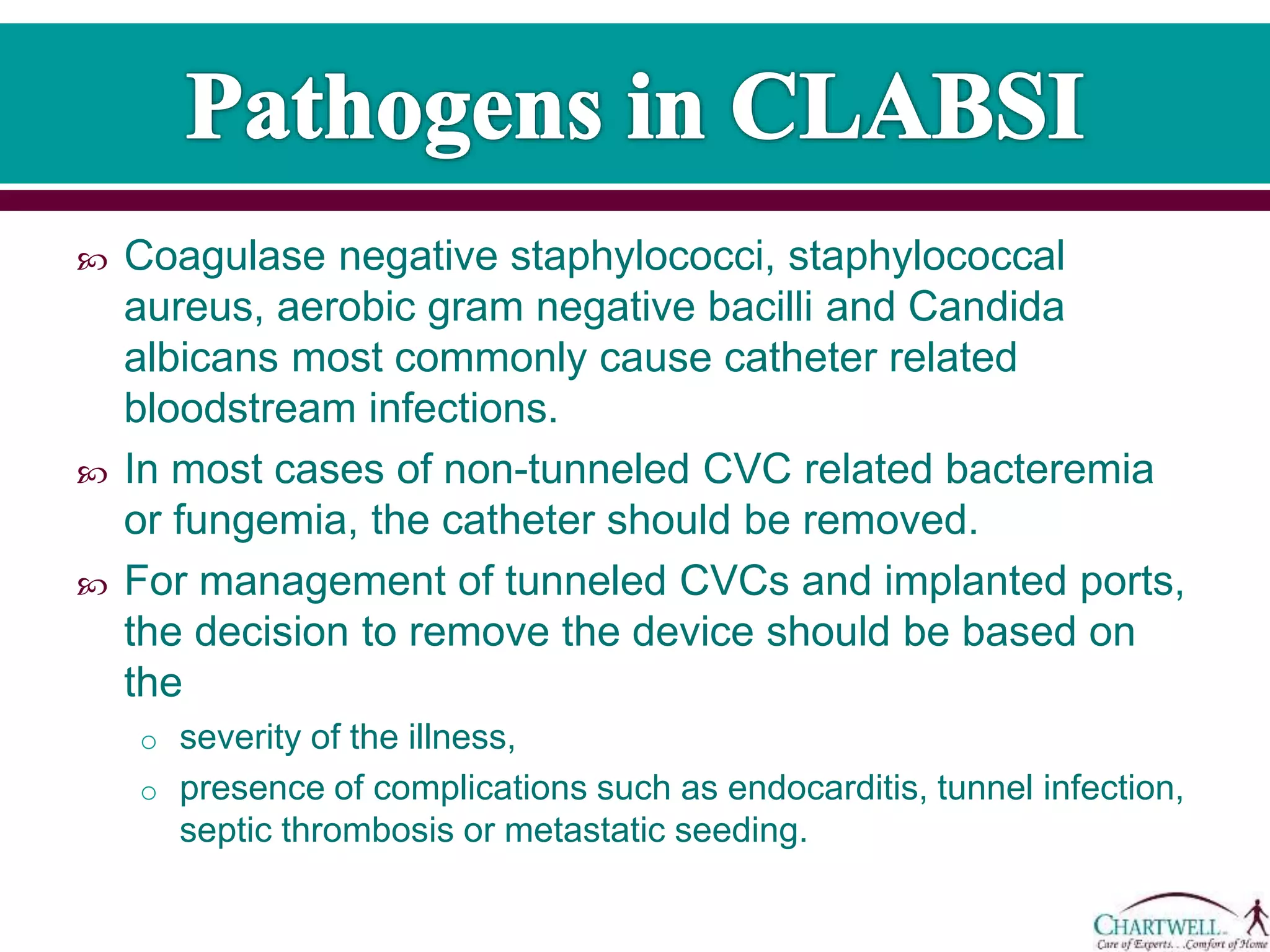3. central line associated blood stream infection | PPTX