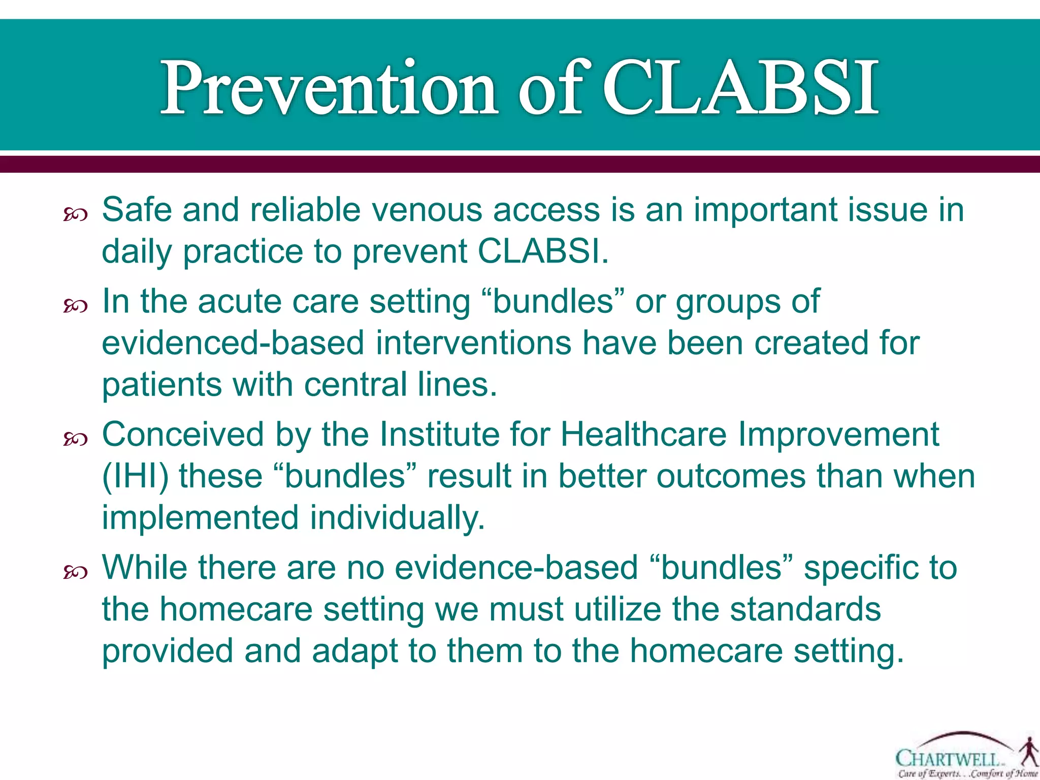 3. central line associated blood stream infection | PPTX