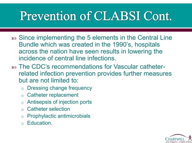 3. central line associated blood stream infection | PPTX | Infectious ...