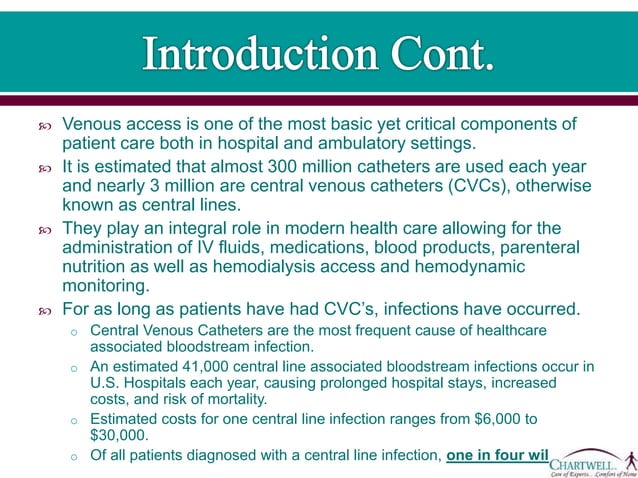 3. central line associated blood stream infection | PPTX | Infectious ...