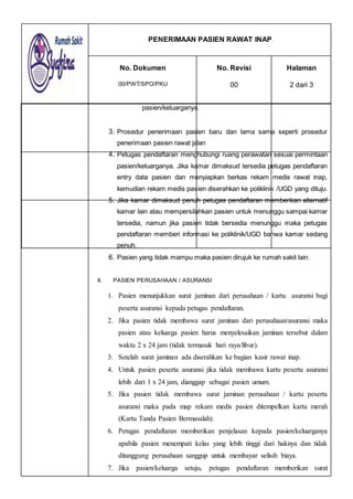 3. penerimaan pasien rawat inap | DOCX
