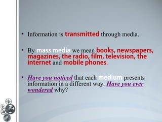 3. mass media lesson 2011 | PPT