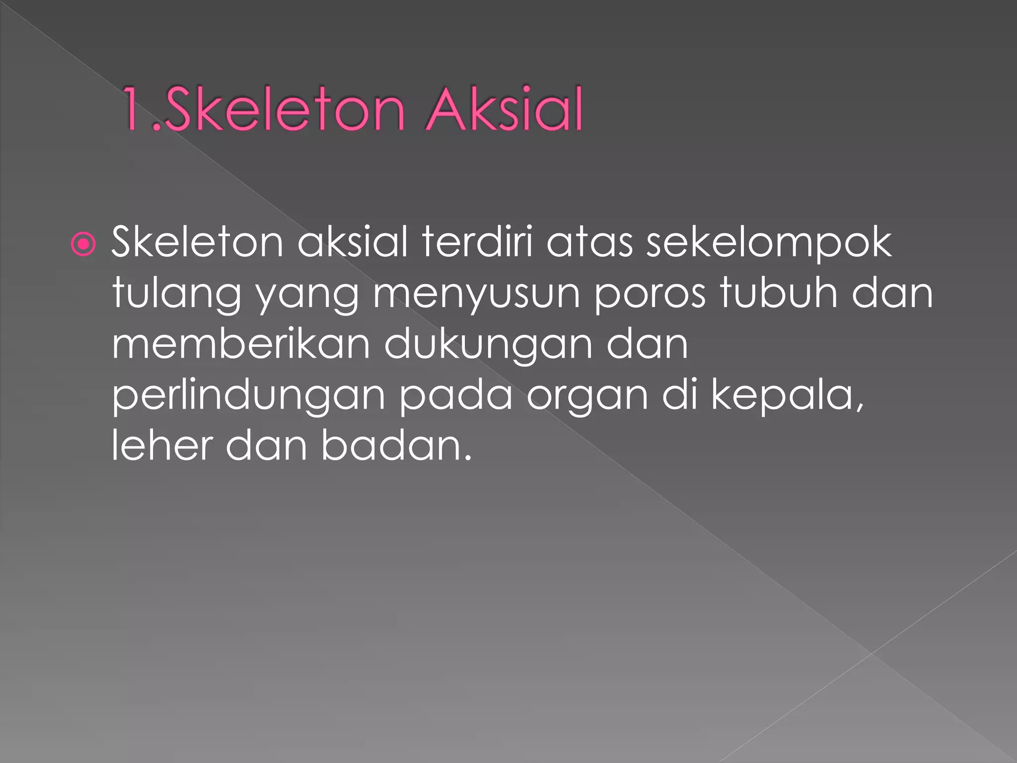 Rangka aksial & apendikular | PPTX