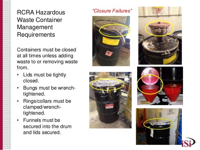Baker, John, iSi Environmental, Satellite Accumulation and Labeling R…