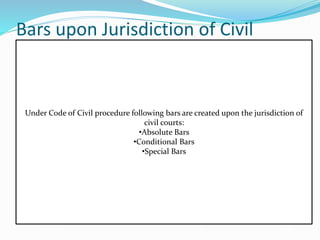 Section 9 of Code of Civil procedure,1908-jurisdiction of Civil Court ...