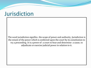 Section 9 of Code of Civil procedure,1908-jurisdiction of Civil Court ...