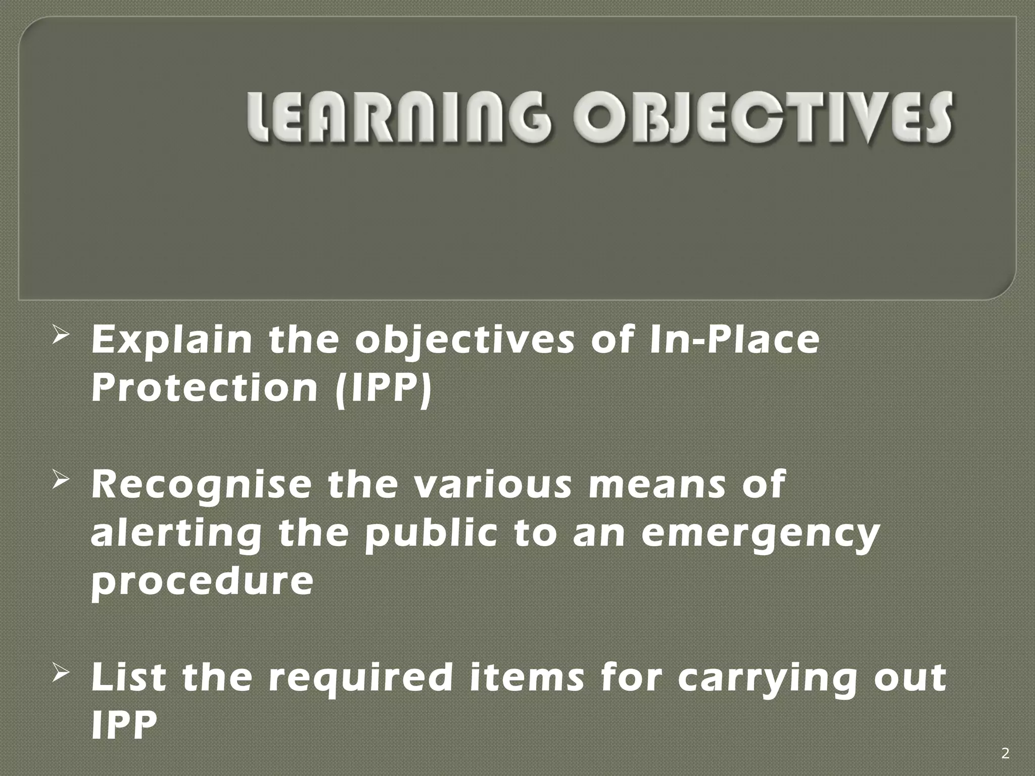 3.1.3 in place protection | PPT