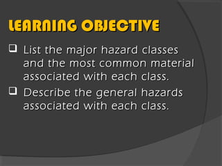 3.1.2 hazmat classes | PPT