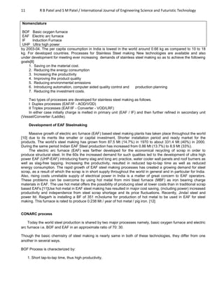 Mass and heat balance for duplex stainless steel production by conarc ...