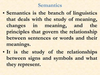 3.01 semantics | PPT | Poetry | Books and Literature