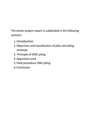 DMC piling | DOCX