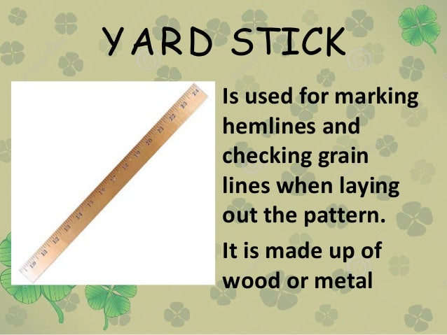 Yardstick Sewing