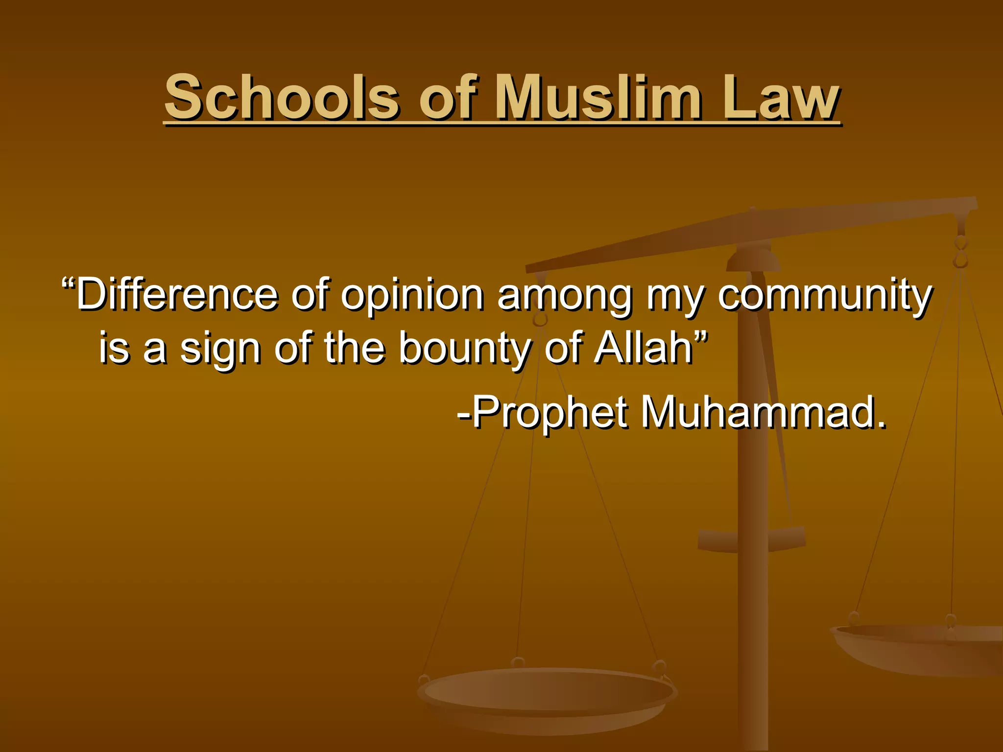 3.schools of muslim law | PPT