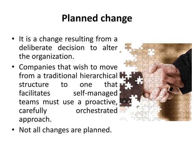 Forms of change - Organizational Change and Development - Manu Melwin ...