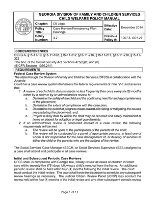 3.2 case review permanency plan hearings | PDF