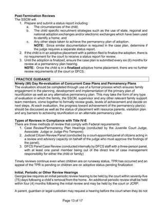3.2 case review permanency plan hearings | PDF | Adoption and Fostering ...