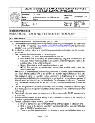 3.12 voluntary surrender of parental rghts | PDF