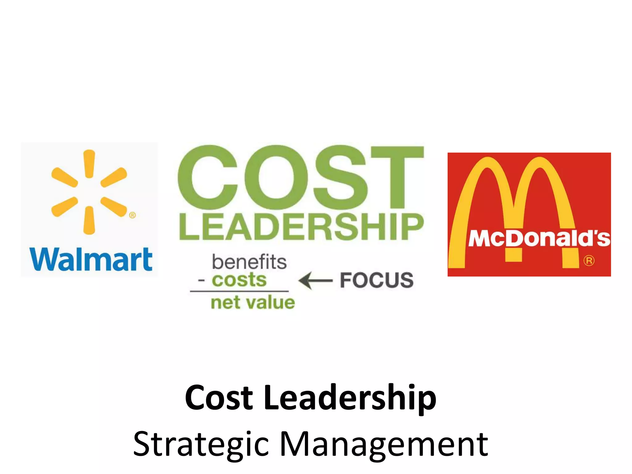 Cost leadership - strategic management - Manu Melwin Joy | PPTX