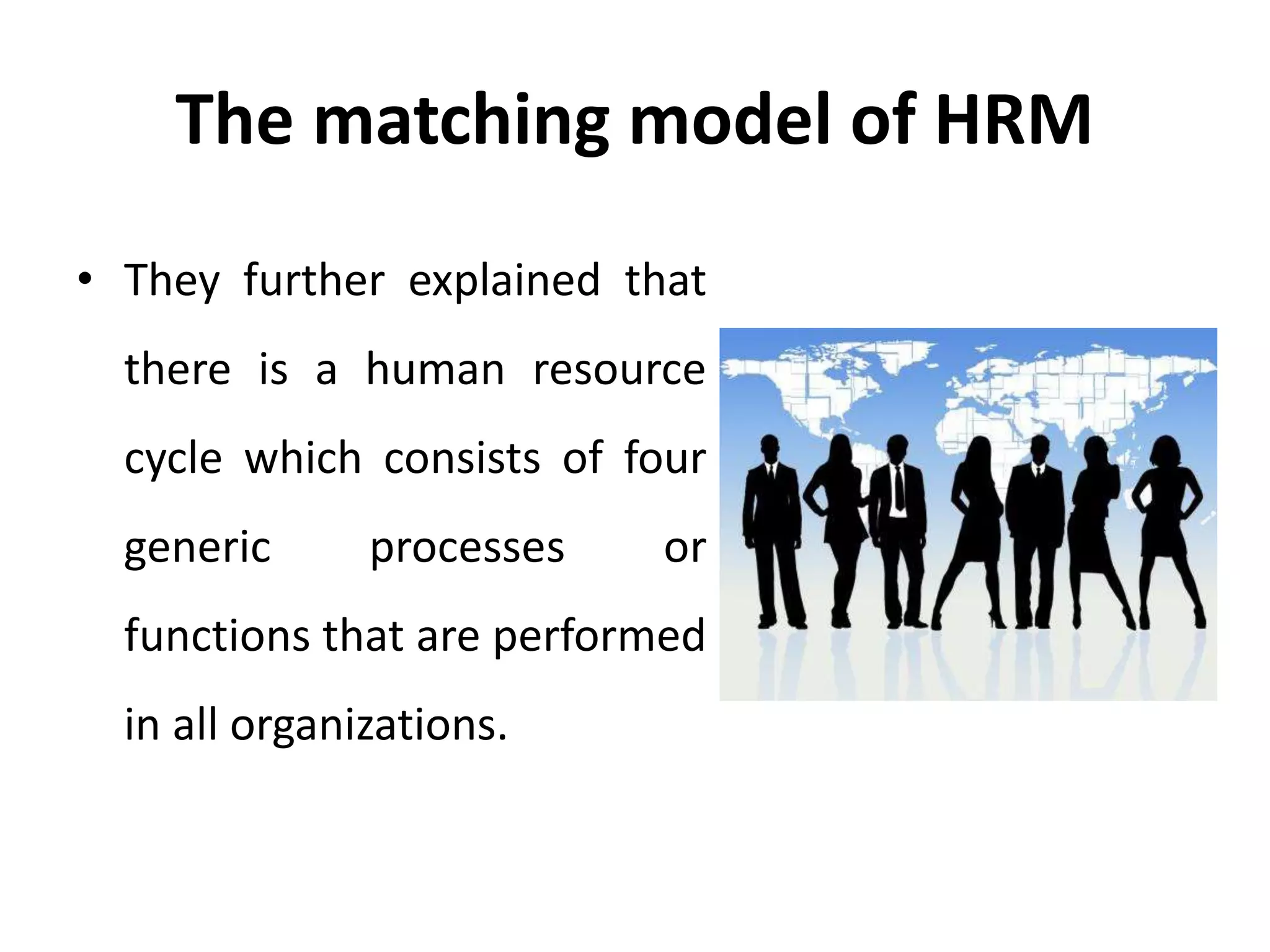 The matching model of HRM - human resource management - Manu Melwin Joy ...