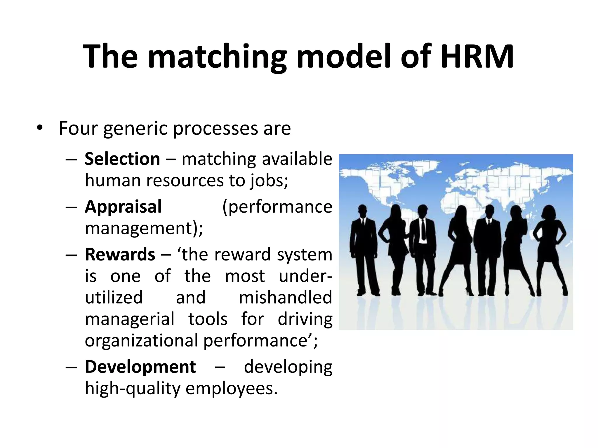 The matching model of HRM - human resource management - Manu Melwin Joy ...