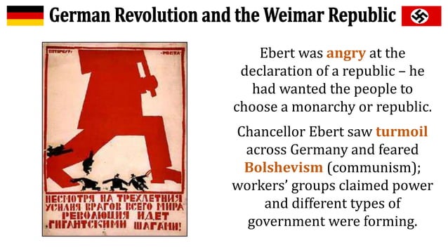 Weimar Germany - proclamation of the republic and the ebert groener ...