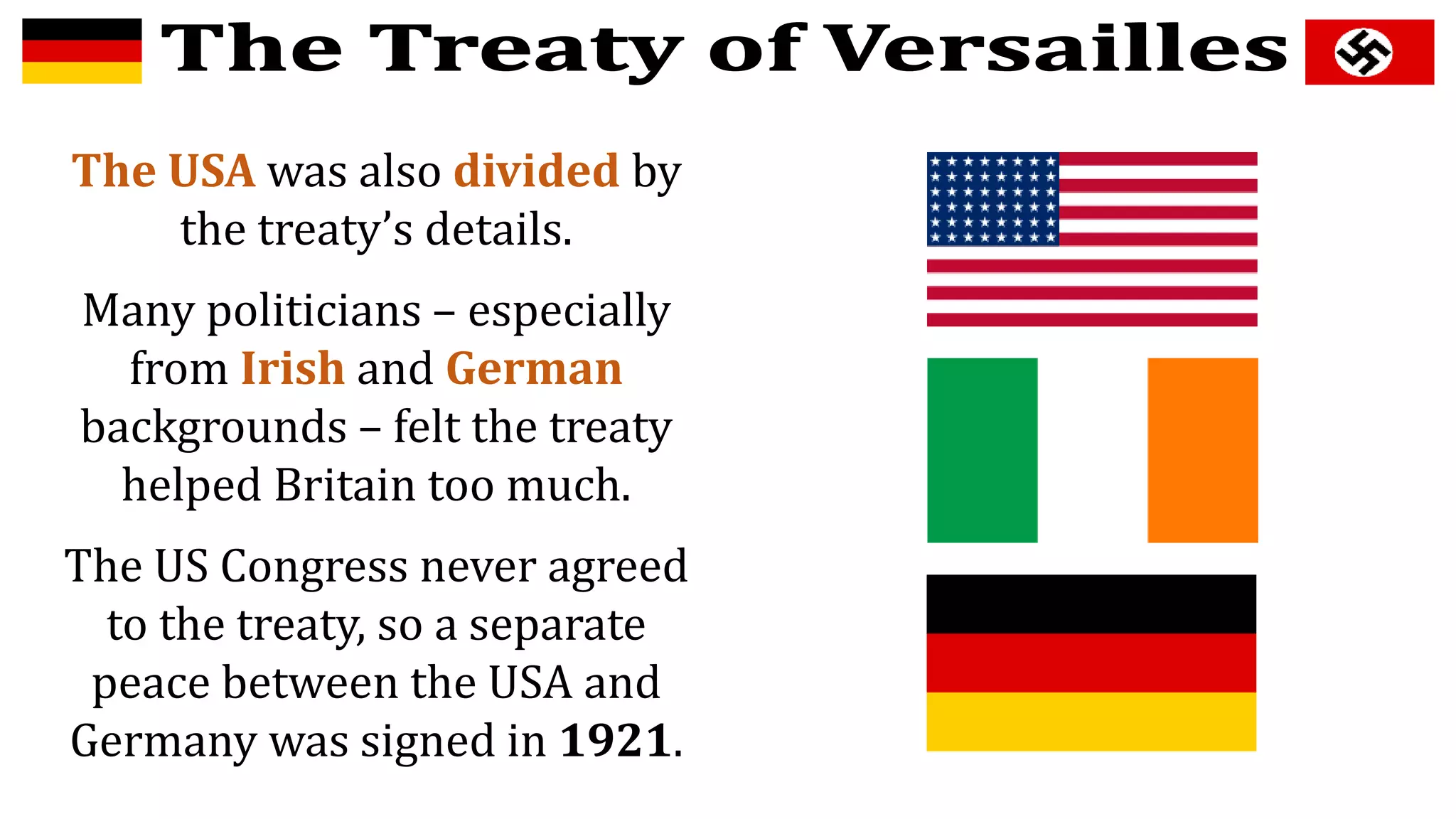 Wemar Germany - germans' reaction to the treaty of versailles | PPT