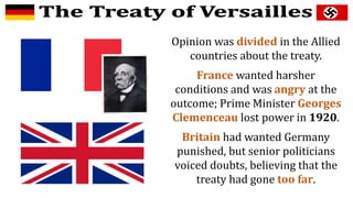 Wemar Germany - germans' reaction to the treaty of versailles | PPTX