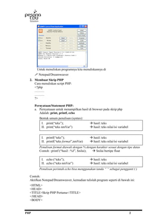 MODUL_PHP_TIK_XII | PDF