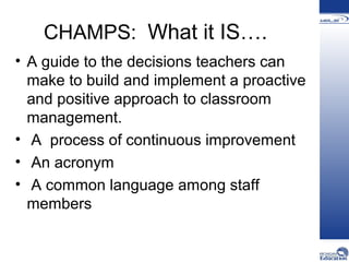 3.0 overview of champs ramos | PPT