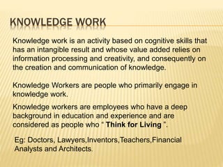 Knowledge Work | PPTX