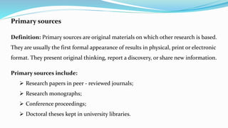 Sources of information | PPTX