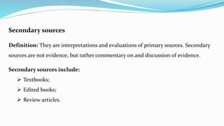 Sources of information | PPTX
