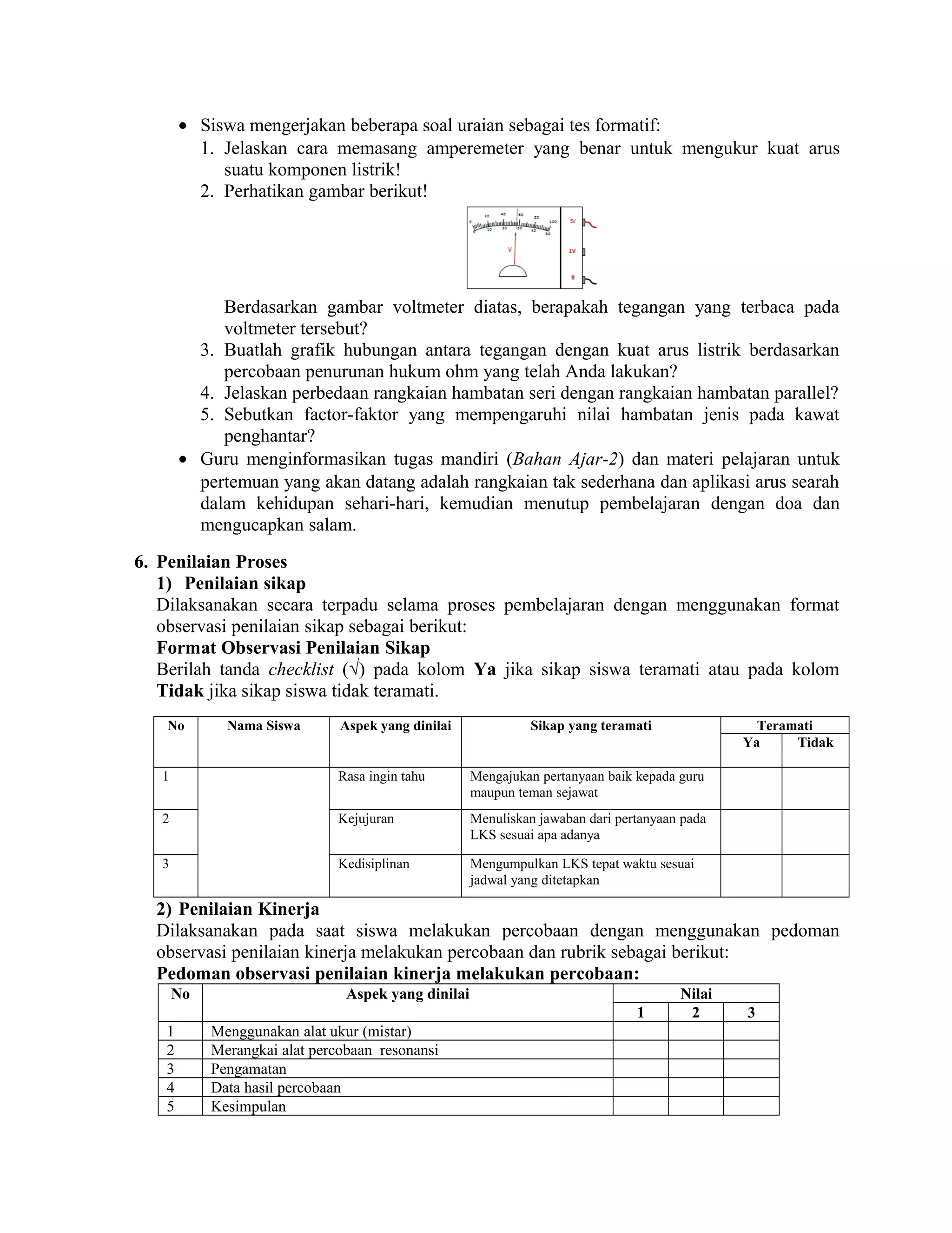 3. sma kelas xii rpp kd 3.2;4.2 rangkaian arus searah (karlina 1308233 ...