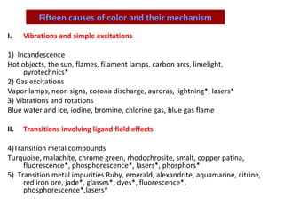 3. causes of color and their mechanism | PPT