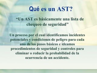 Modelos de seguridad industrial - Análisis Seguridad en el Trabajo | PPT