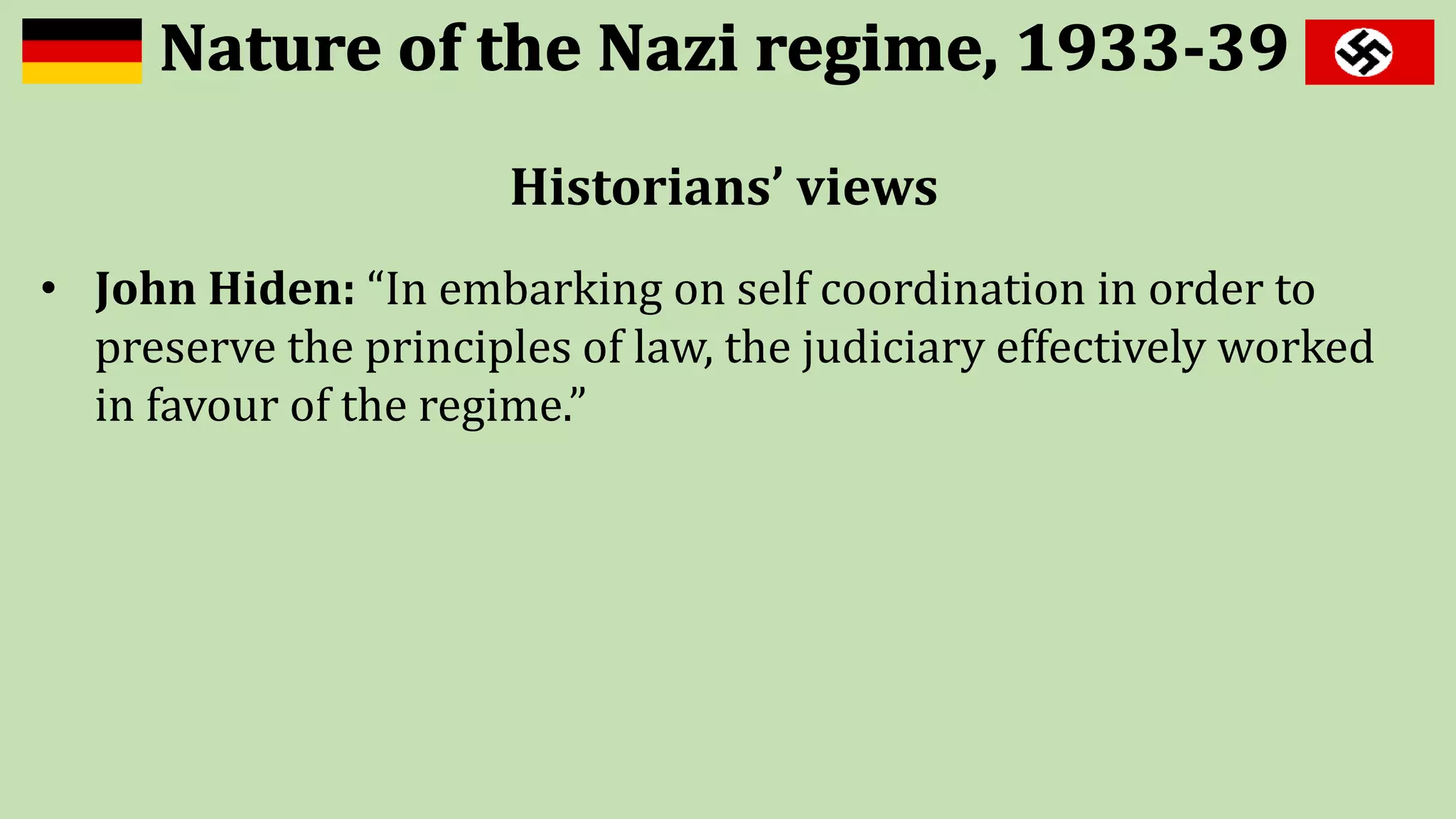 Nazi Germany - traditional power structures | PPT