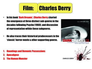 3. representation | PPT | Horror | Genres