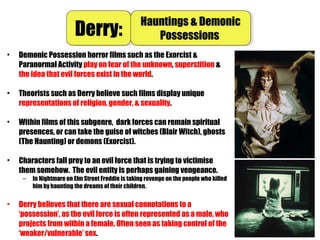 3. representation | PPT | Horror | Genres