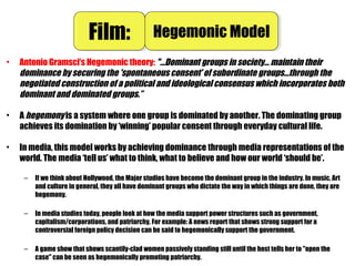 3. representation | PPT | Horror | Genres