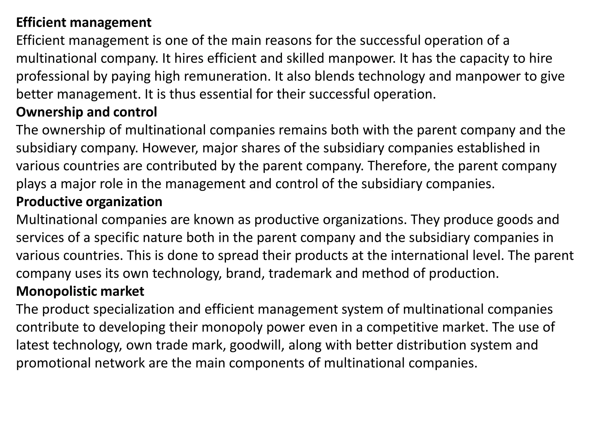 Multinational Corporations (MNCs) | PPTX