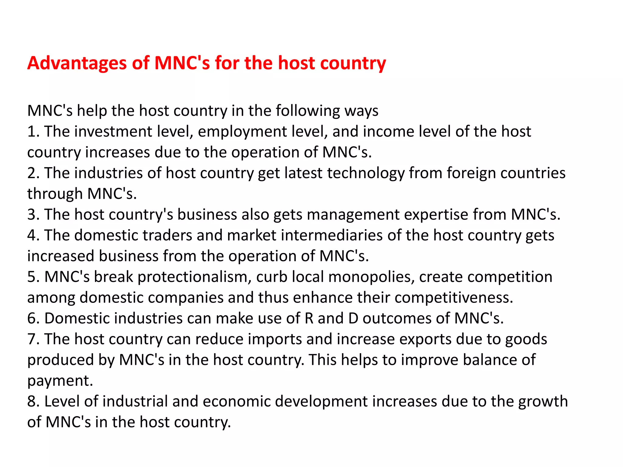 Multinational Corporations (MNCs) | PPTX