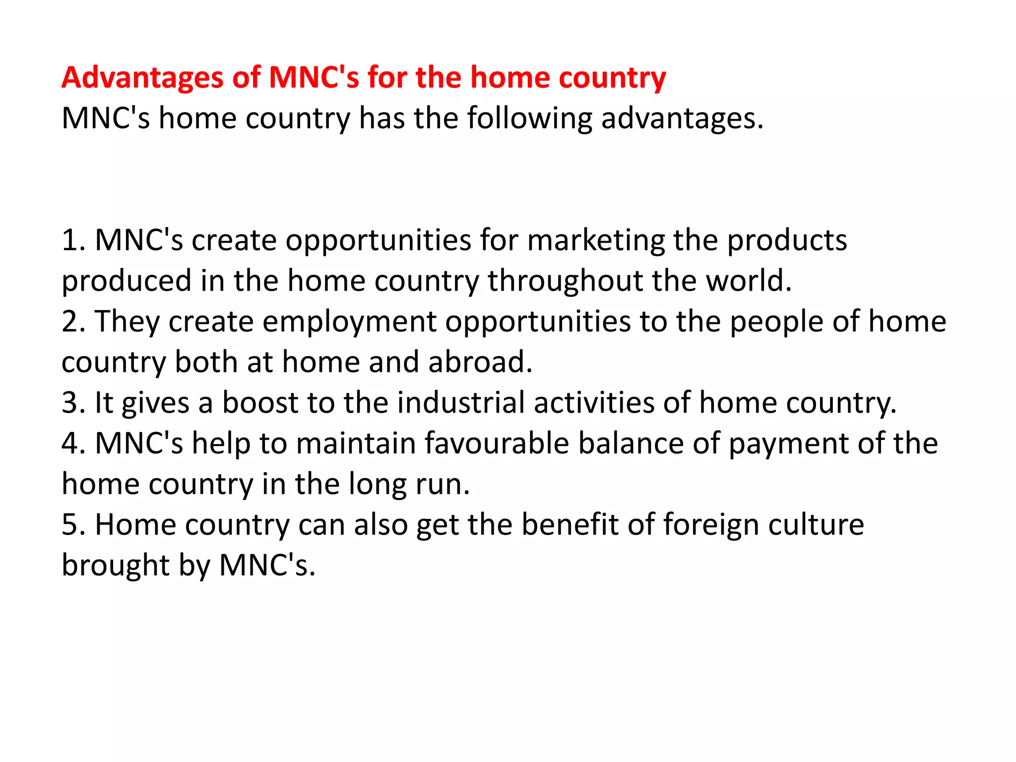 Multinational Corporations (MNCs) | PPTX