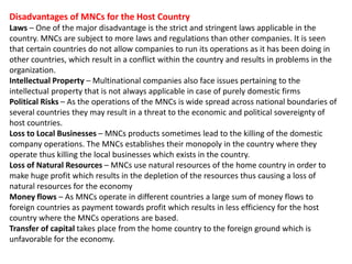 Multinational Corporations (MNCs) | PPTX