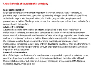 Multinational Corporations (MNCs) | PPTX
