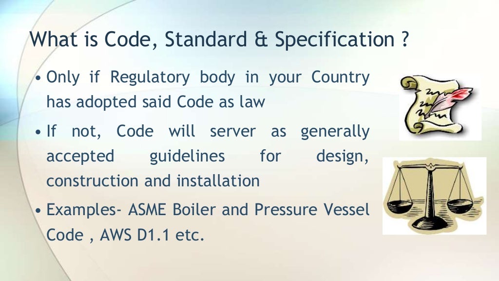 Difference between code, standard & Specification Difference between code, standard & Specification