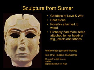 Inanna Female Head, From Uruk (warka)