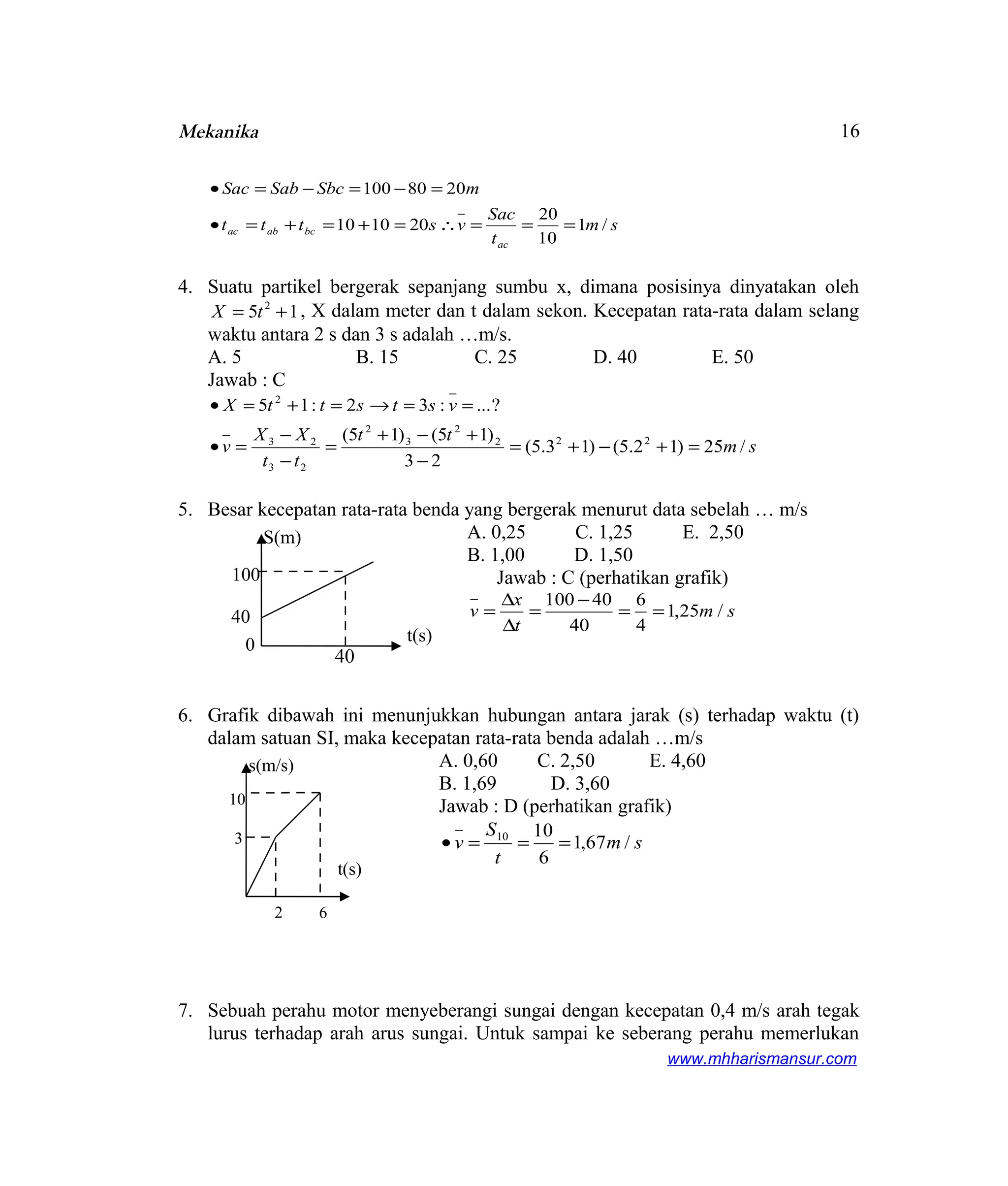 Gerak Lurus Beraturan(glb) | PDF